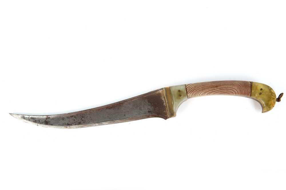 Lot 68 - An Indo-Persian pesh kabz dagger with 6 inch