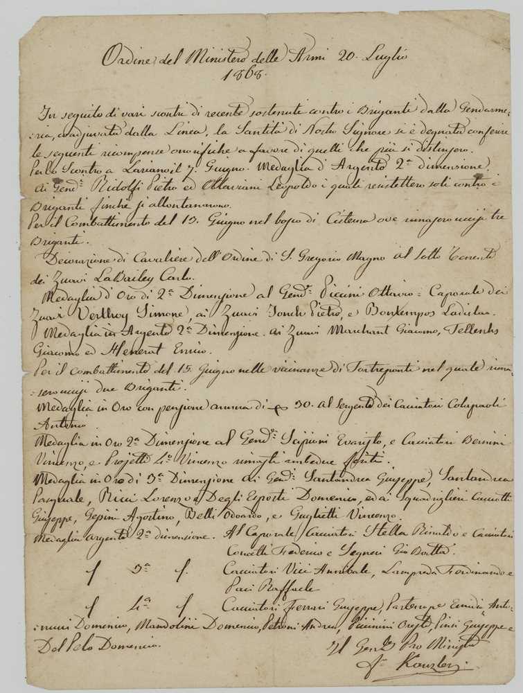 Lot 212 - Papal States.- Kanzler (Herman) Autograph