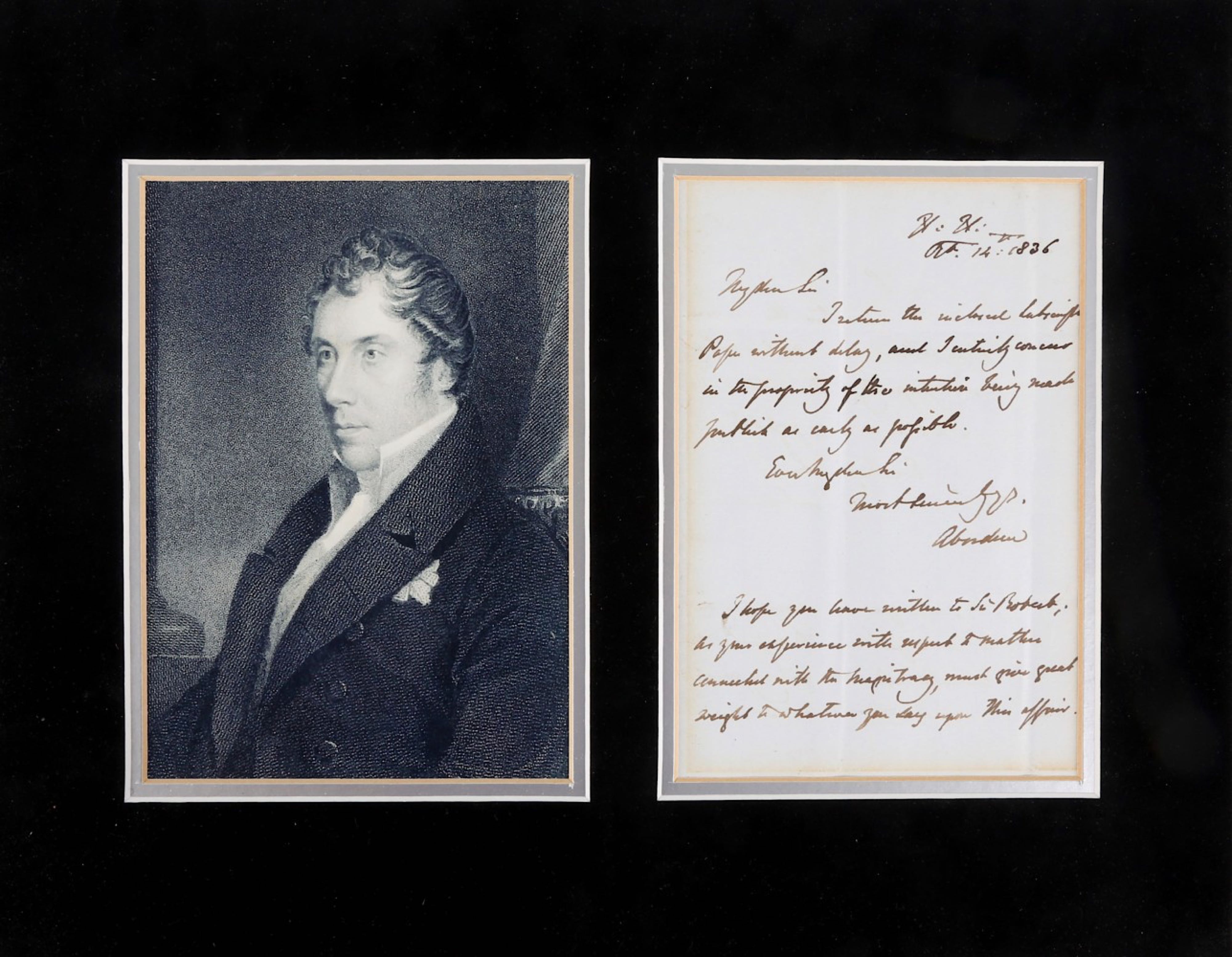 Lot 198 - Hamilton-Gordon (George, Earl of Aberdeen)