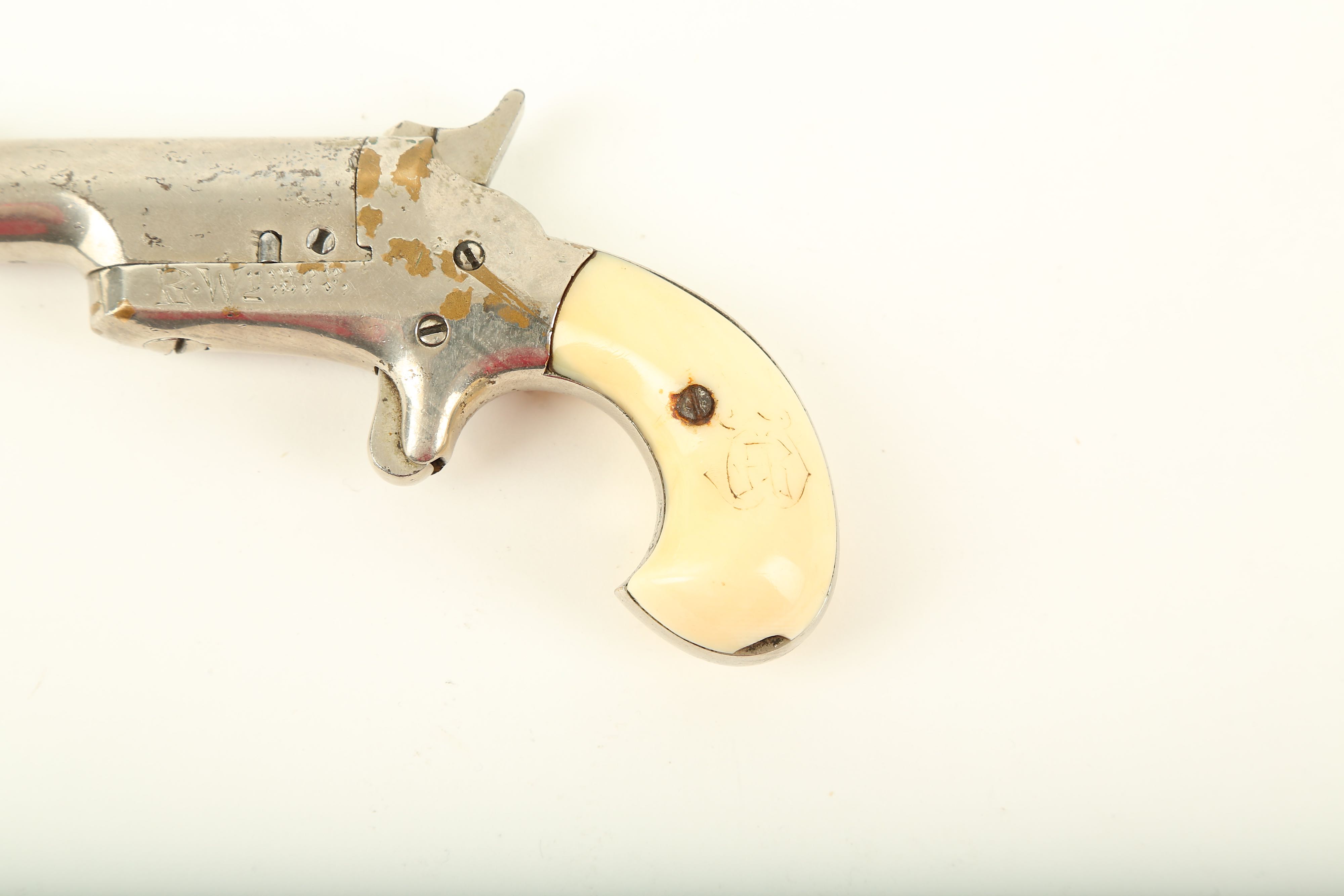 Lot 172 - A Colt 3rd Model Derringer pocket pistol, in