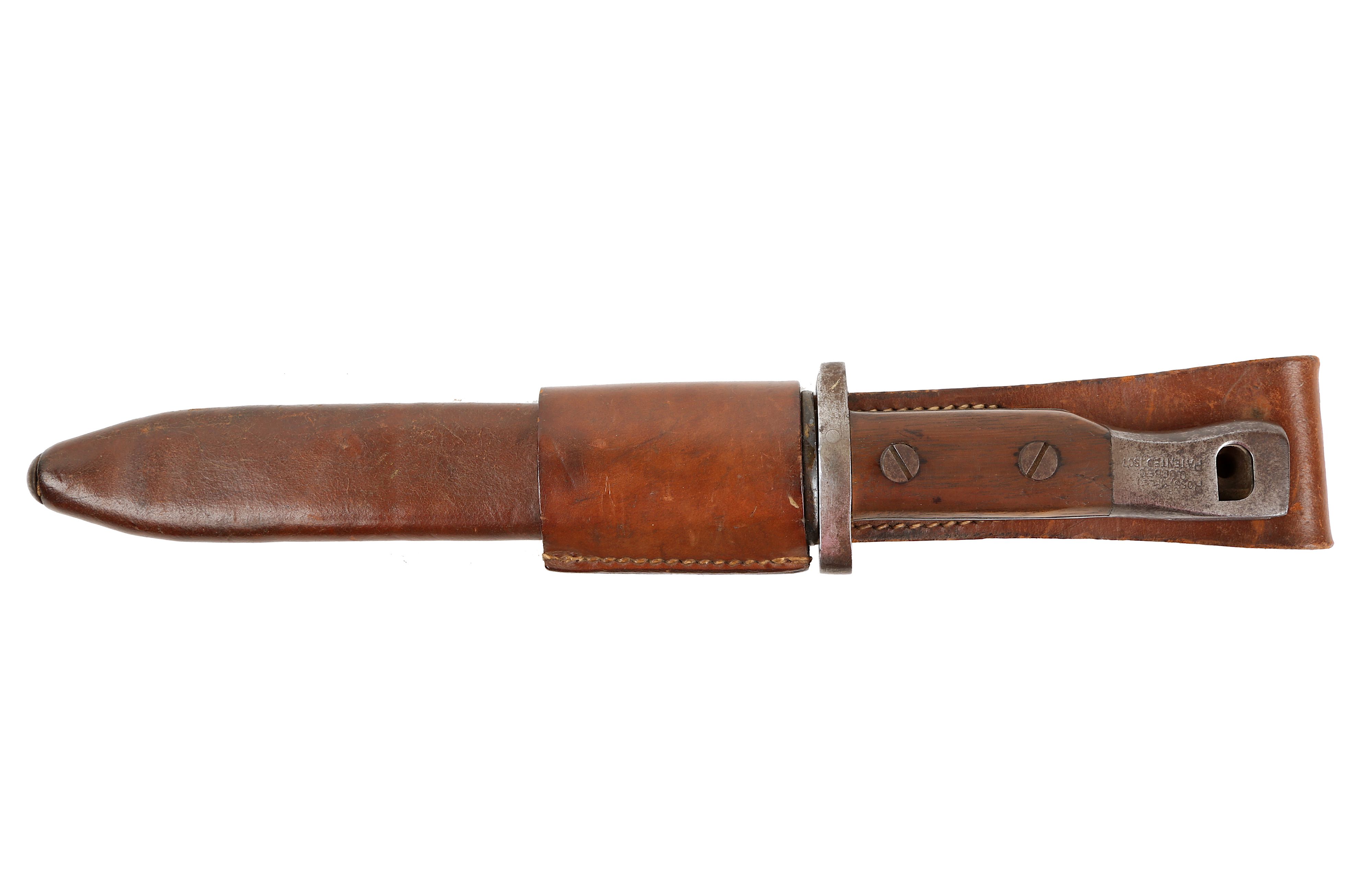 Lot 42 - A Canadian Ross rifle bayonet professionally