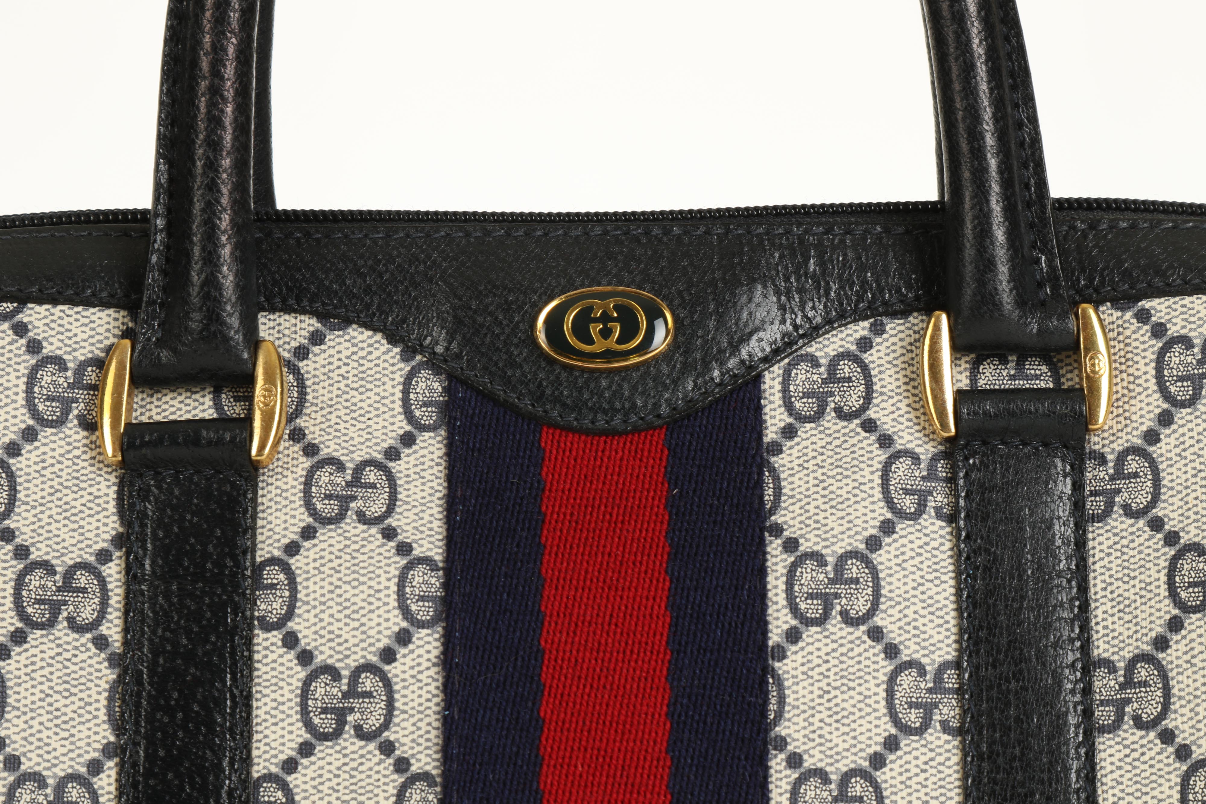 Lot 74 - Gucci Vintage Boston Bag with Matching Purse,