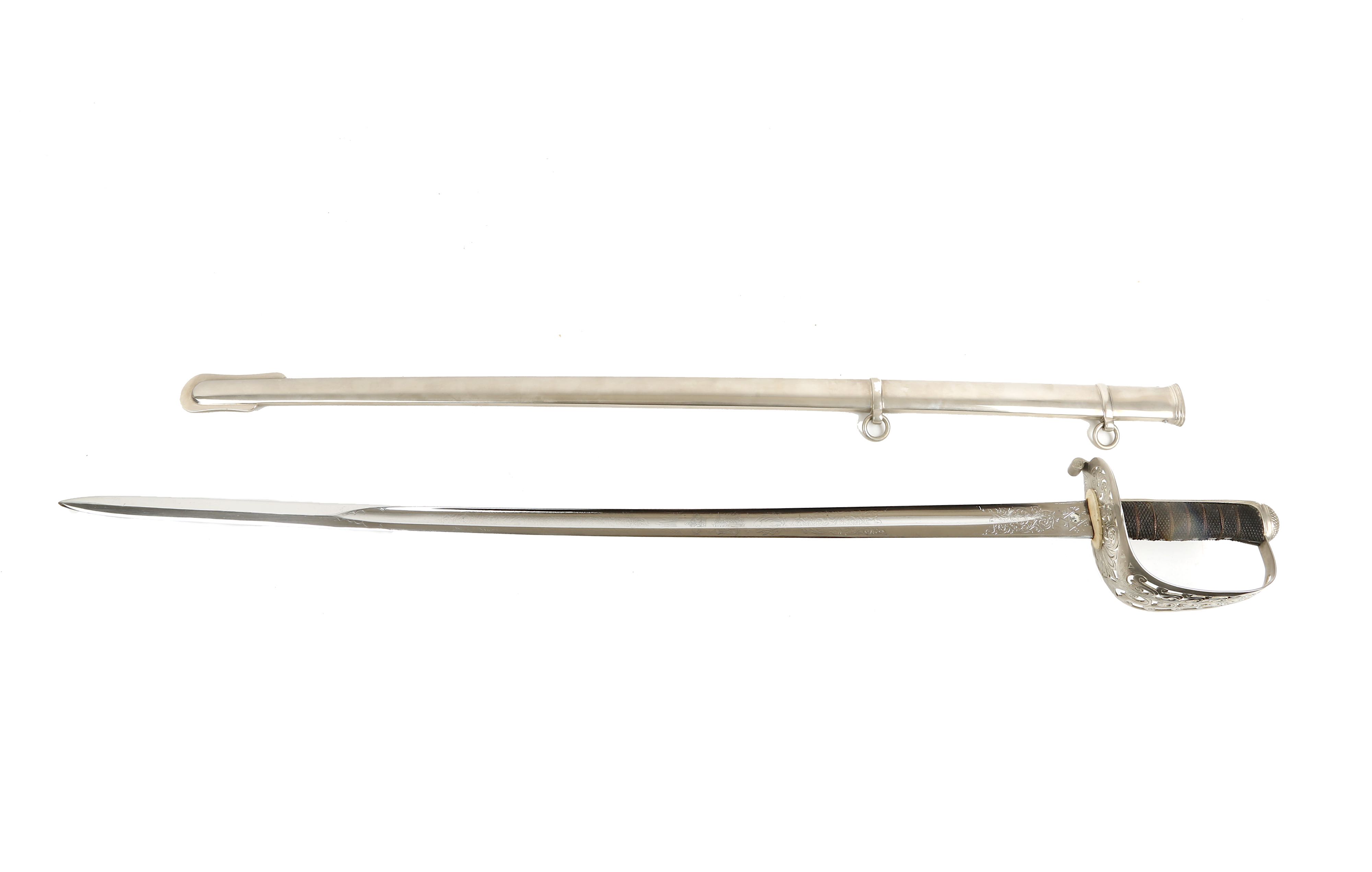 Lot 135 - A British cavalry officer's sword, 1896