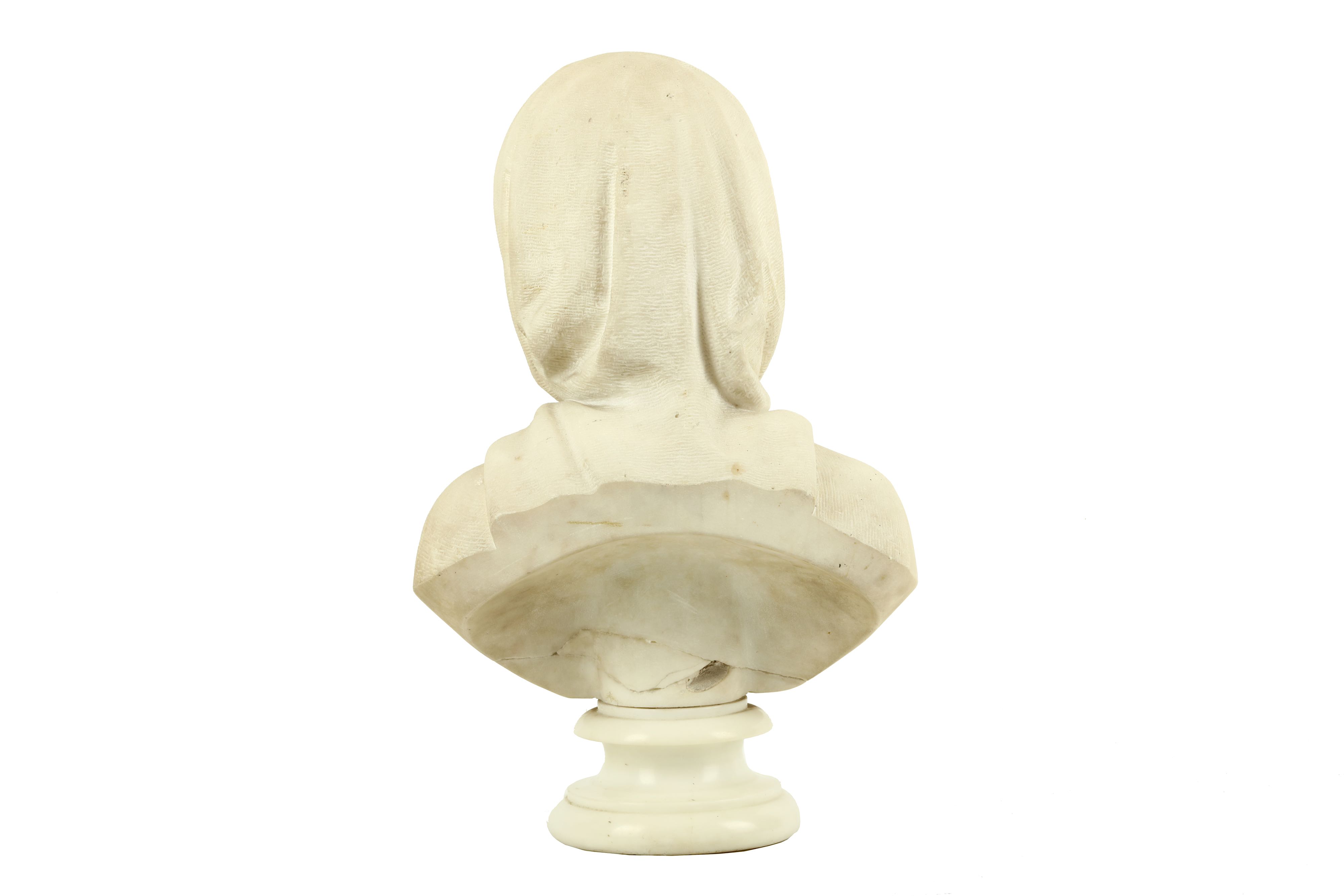 Lot 20 - AN ITALIAN MARBLE BUST. Modelled as a young