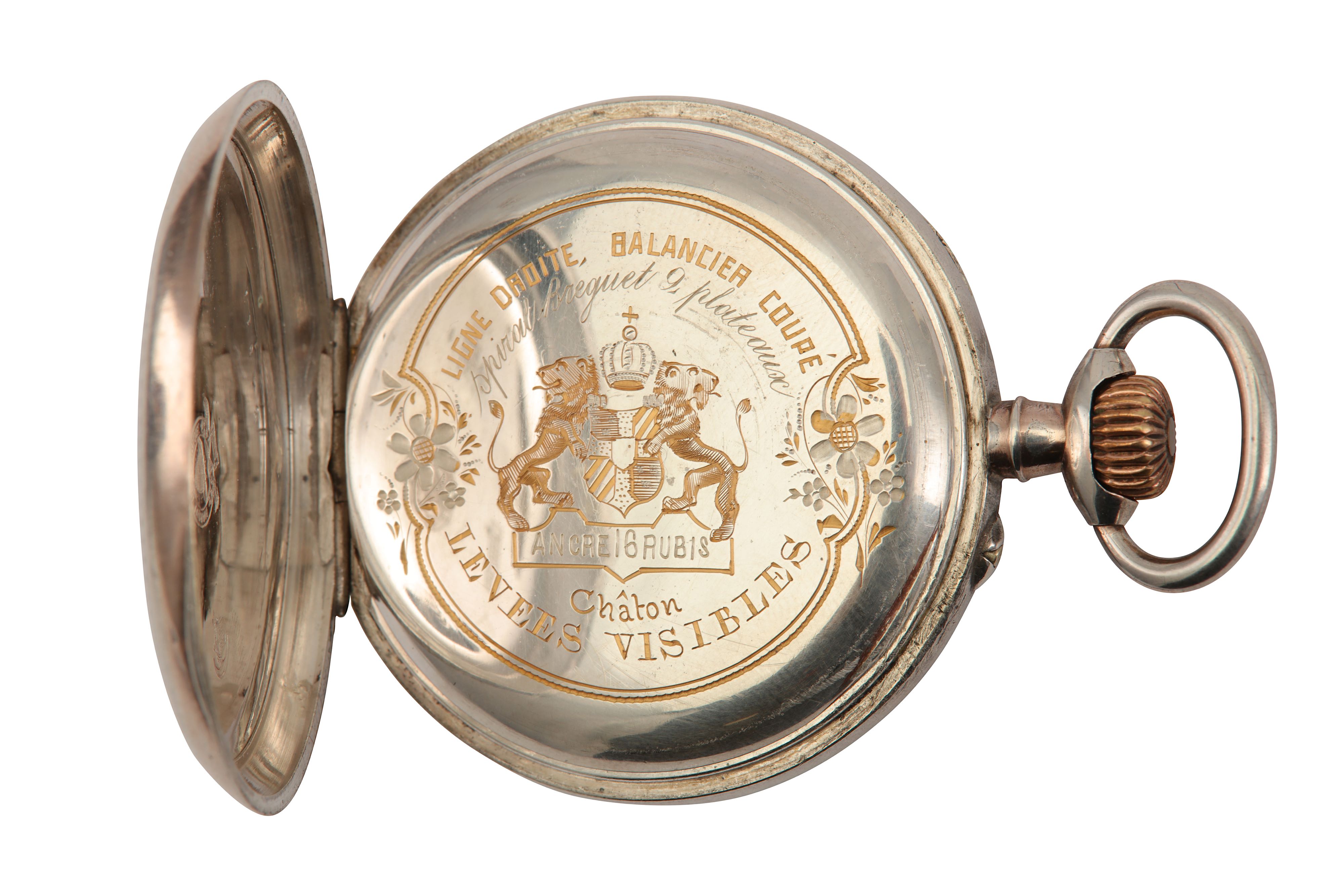 Lot 217 - CHOPARD. A SILVER POCKET WATCH. Case Serial