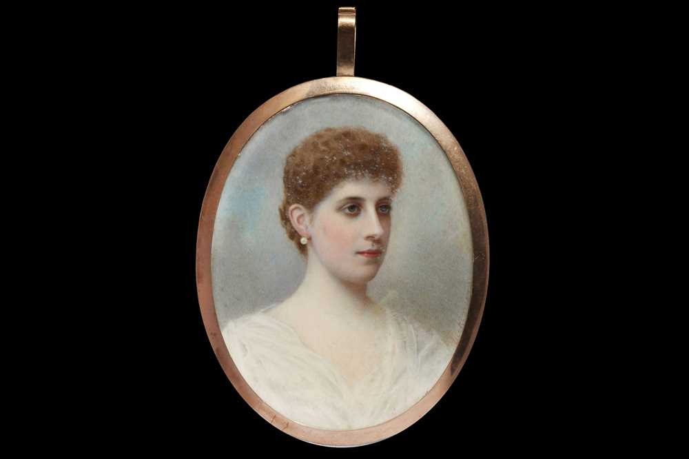 Lot 60 - ENGLISH SCHOOL circa 1880 Portrait miniature