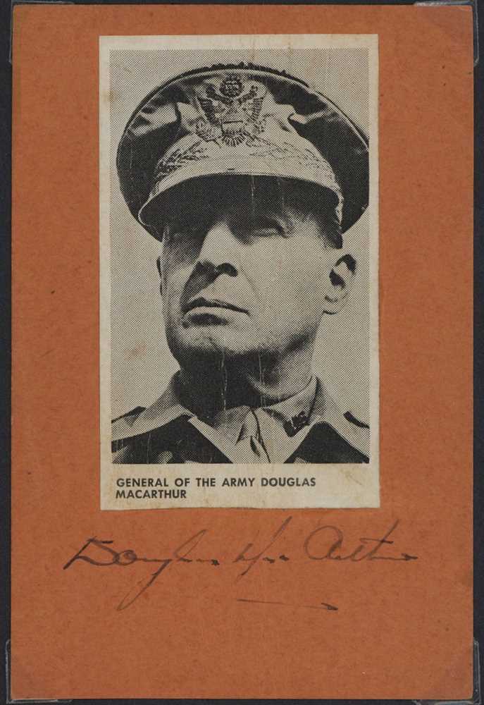 Lot 201 - MacArthur (Arthur) Ink signature ('Douglas