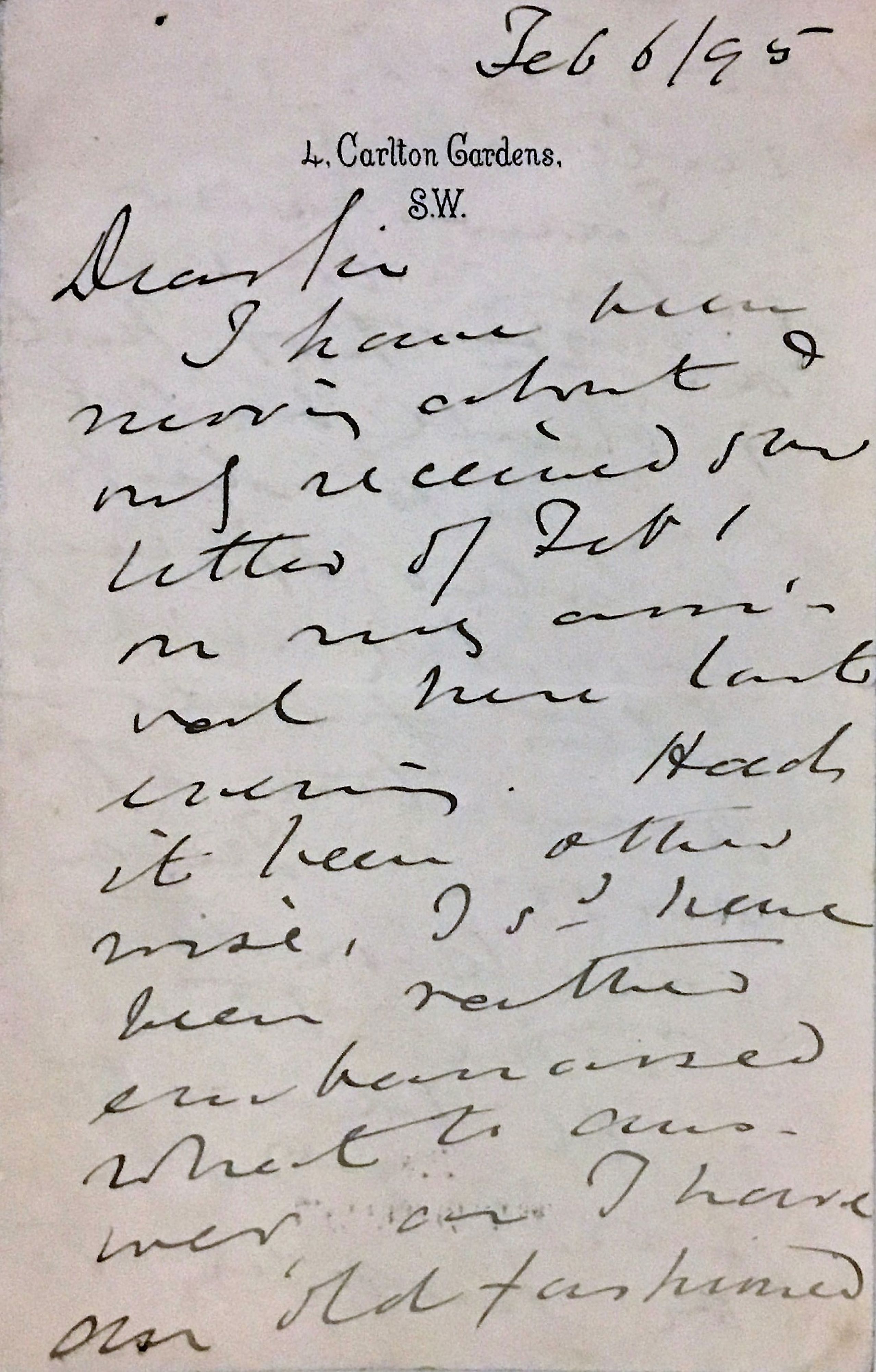 Lot 273 - Rayleigh (John William Strutt, 3rd Baron)