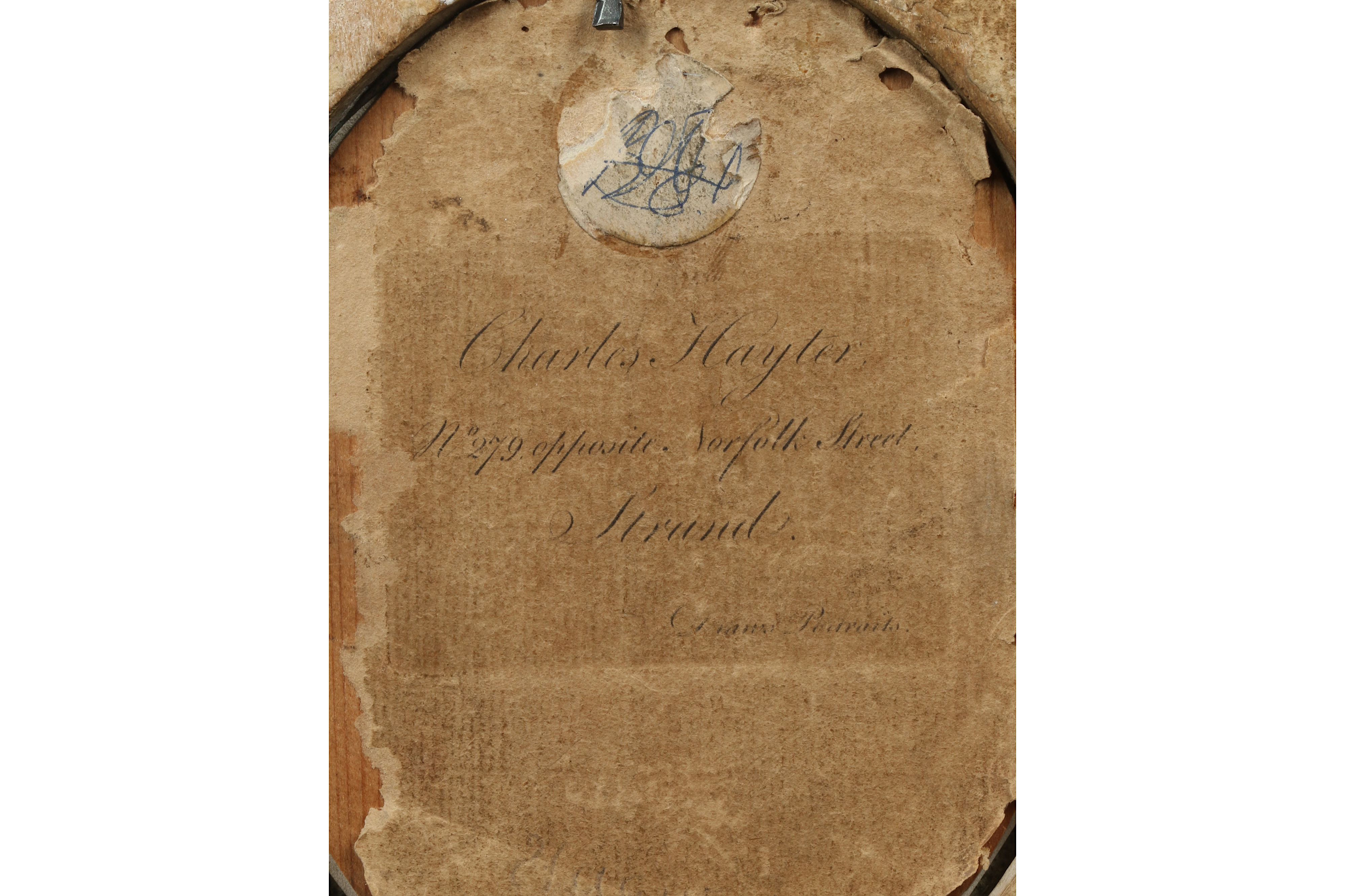 Lot 42 - CHARLES HAYTER (BRITISH 1761-1835) Portrait Lot 42 - CHARLES HAYTER (BRITISH 1761-1835) Portrait