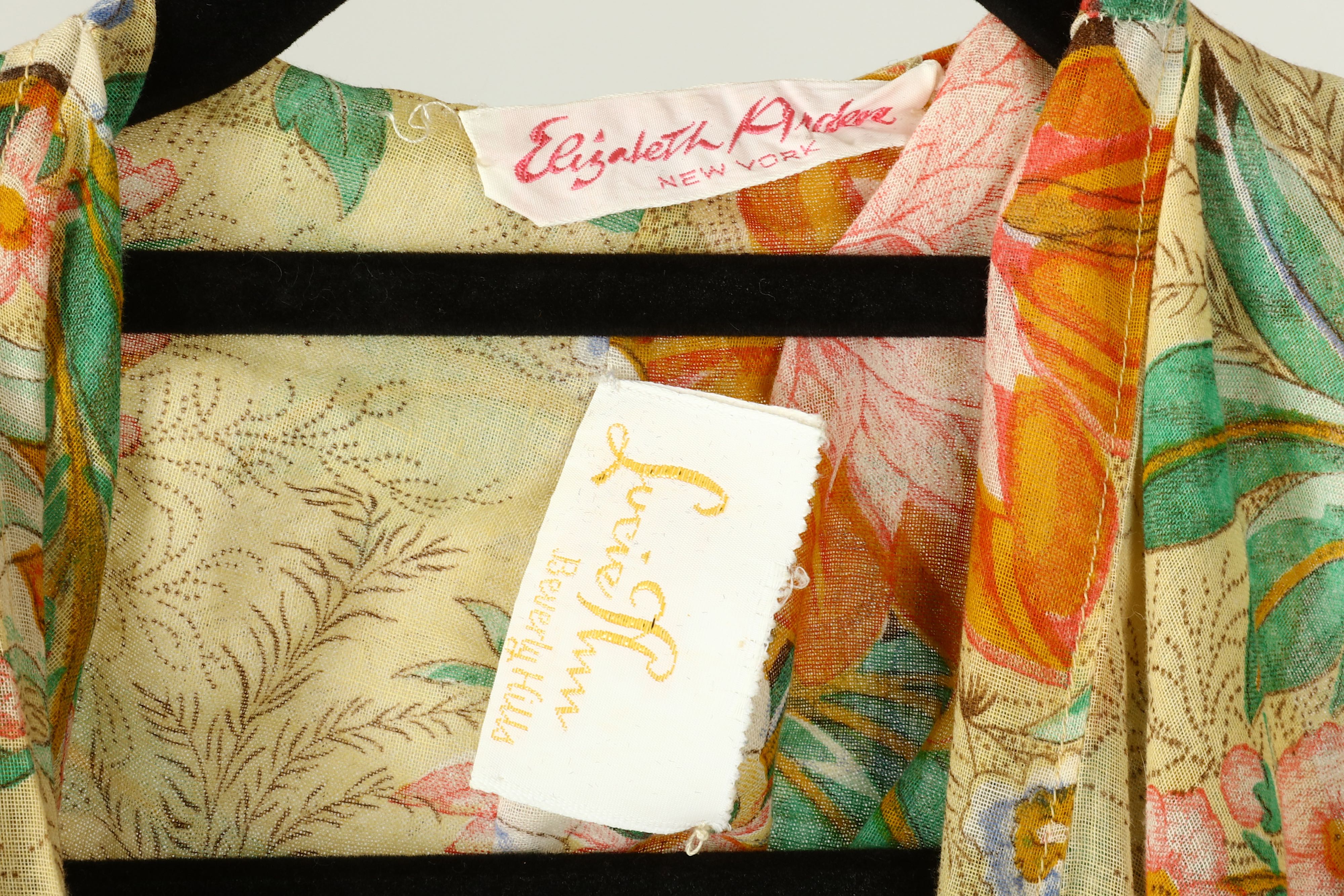 Lot 510 - Elizabeth Arden Kaftan, 1960s, floral