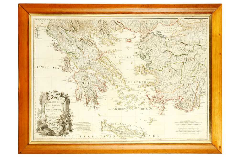 Lot 211 - A map of 'Greece, Archipelago and part of