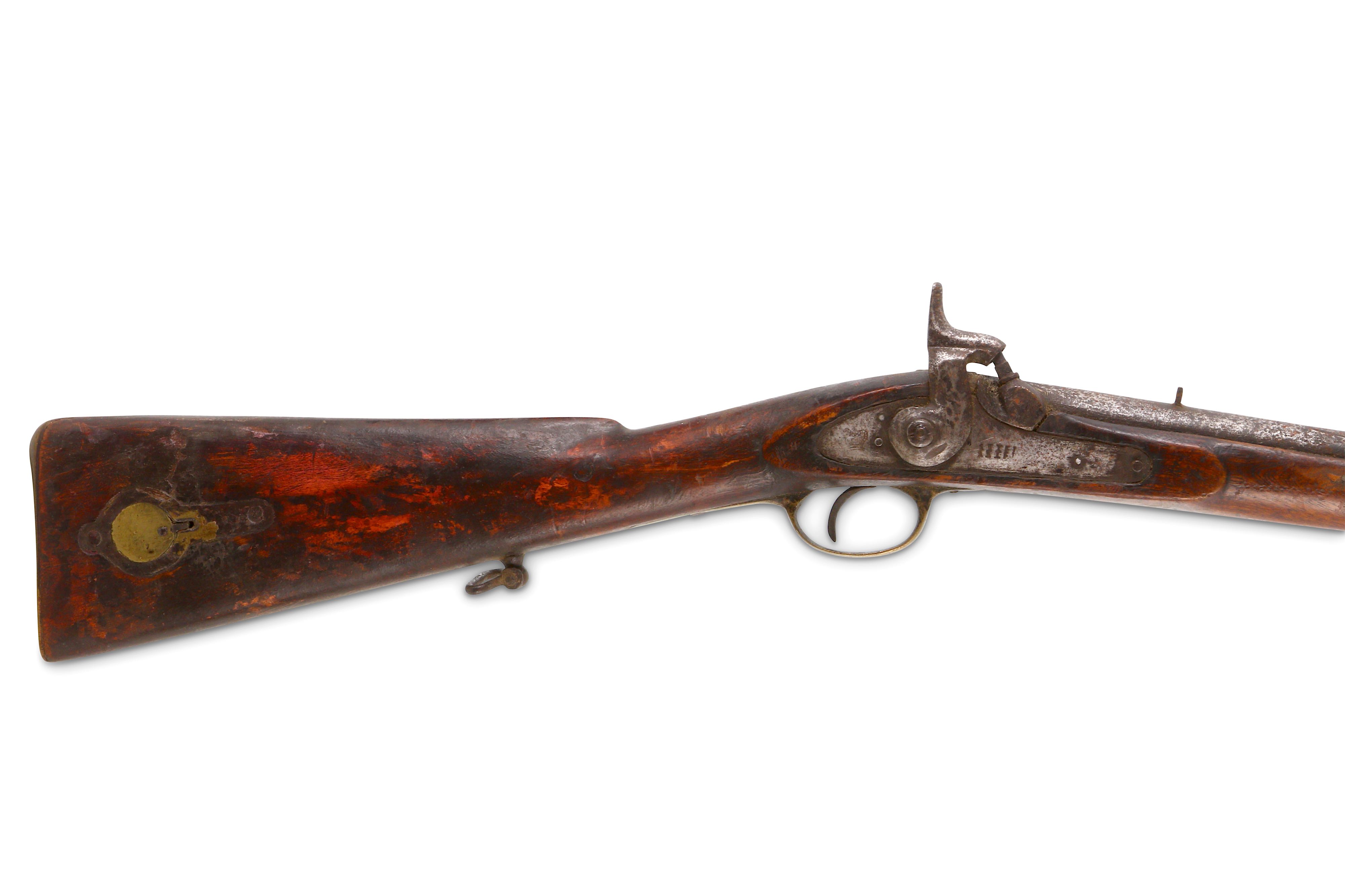 Lot 422 - A 19th century percussion musket with