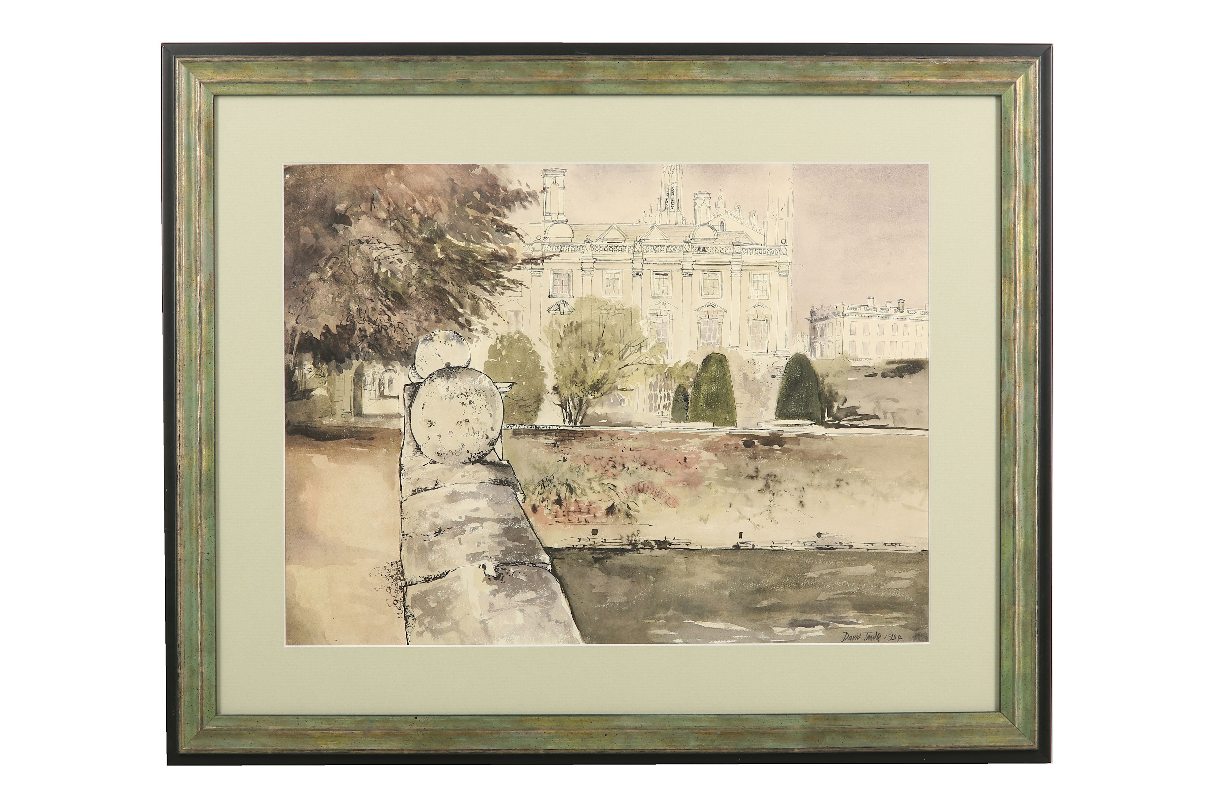 Lot 124 - DAVID TINDLE, R.A. (B. 1932) Clare Bridge