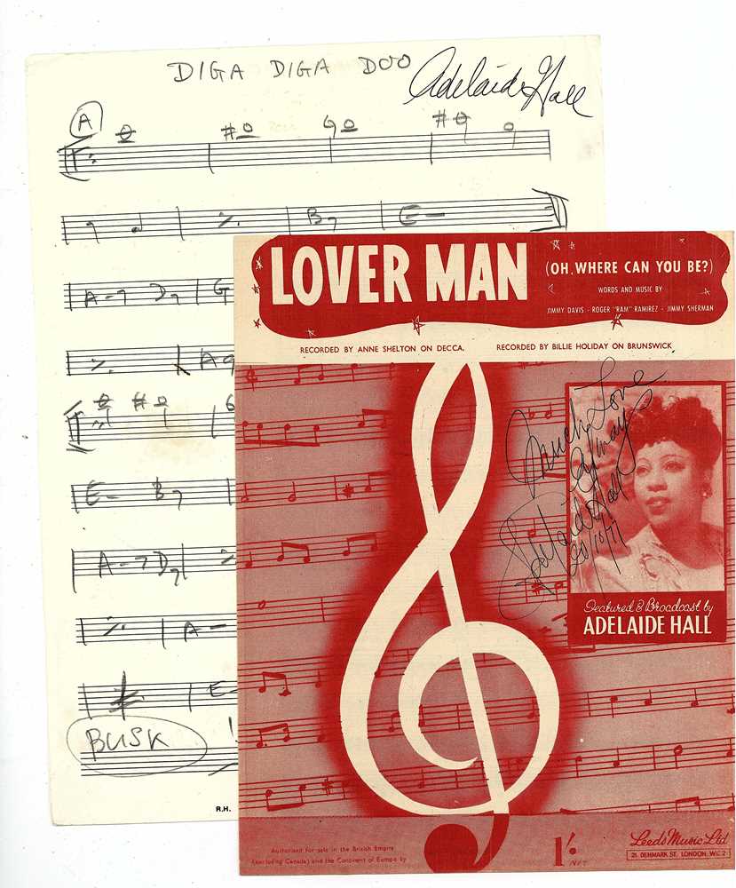 Lot 126 - Hall (Adelaide) Printed music score of