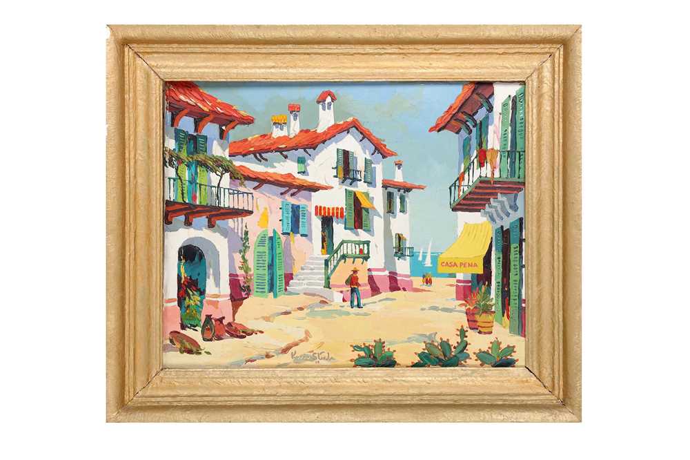 Lot 327 - KENNETH STEEL (BRITISH 1906-1970) A street