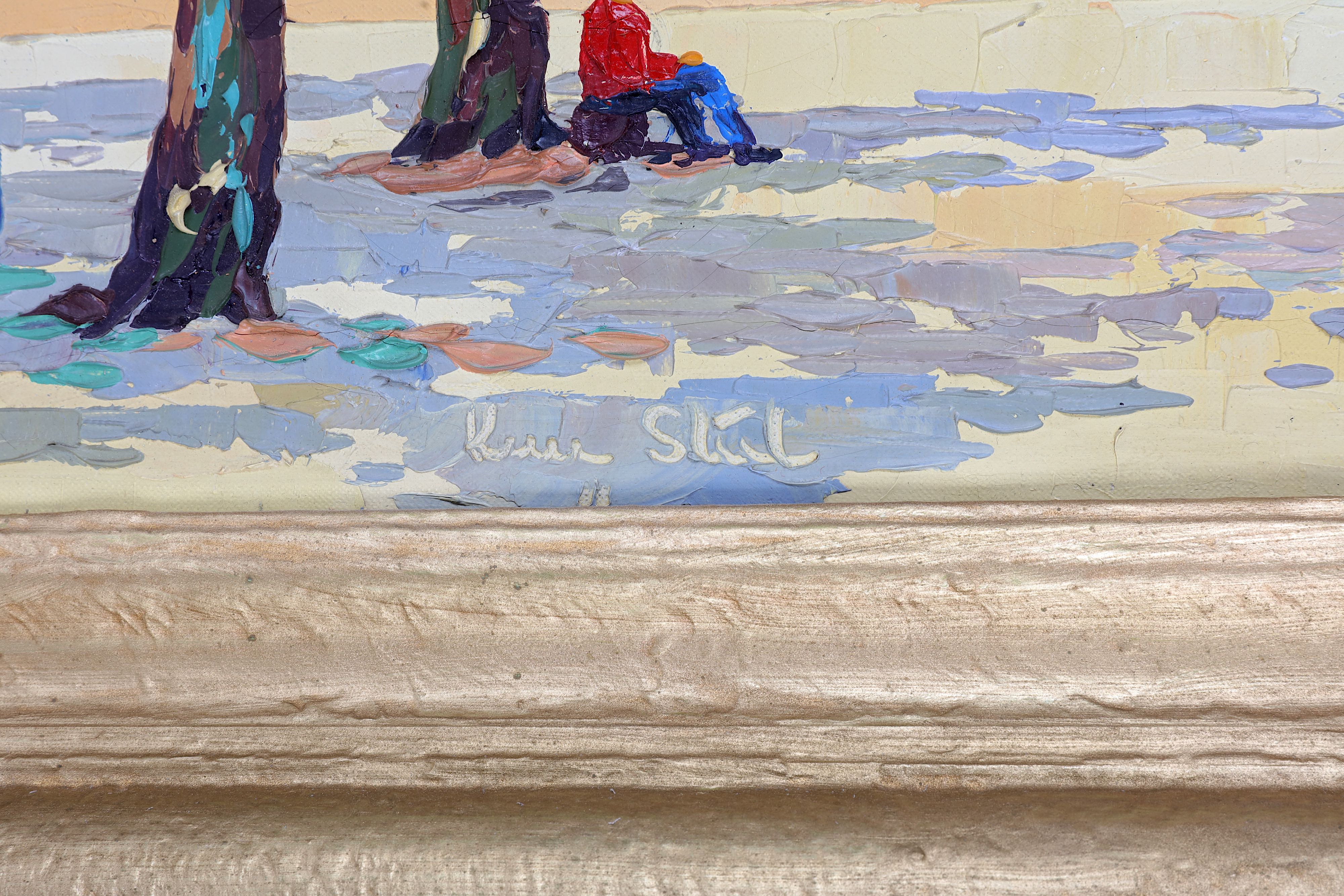 Lot 429 - KENNETH STEEL (BRITISH 1906-1970) A cafe