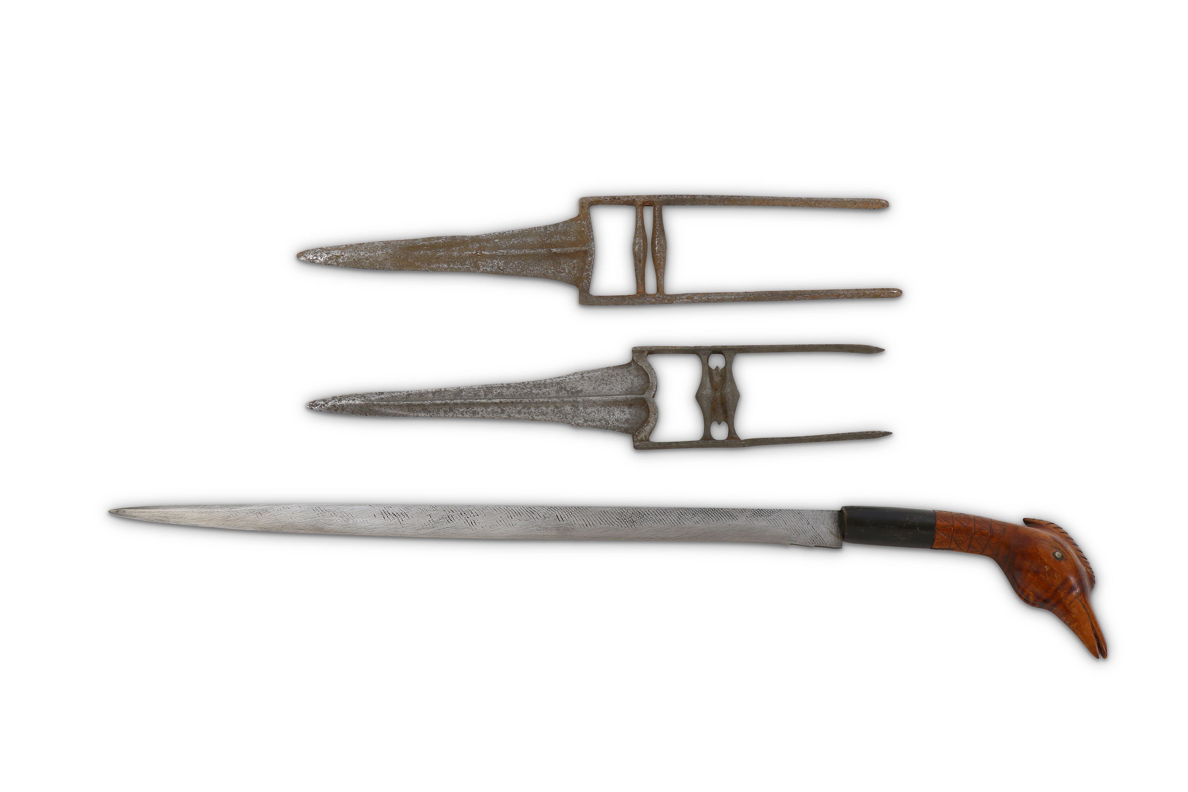 Lot 488 - Three edged weapons, comprising two 19th