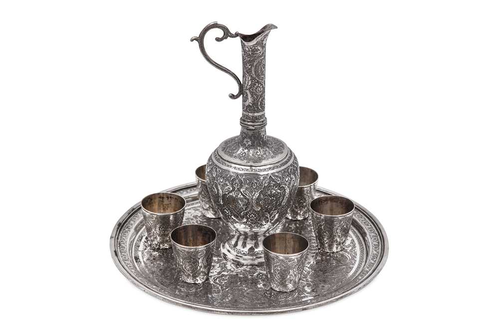 Lot 240 - A mid- 20th century Iranian (Persian) silver