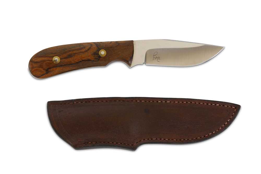 Lot 130 - A modern hunting knife by Bob Lay, with