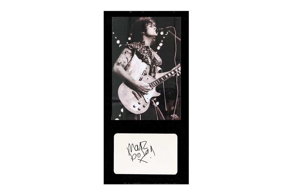 Lot 166 - Bolan (Marc) Black ink signature on album
