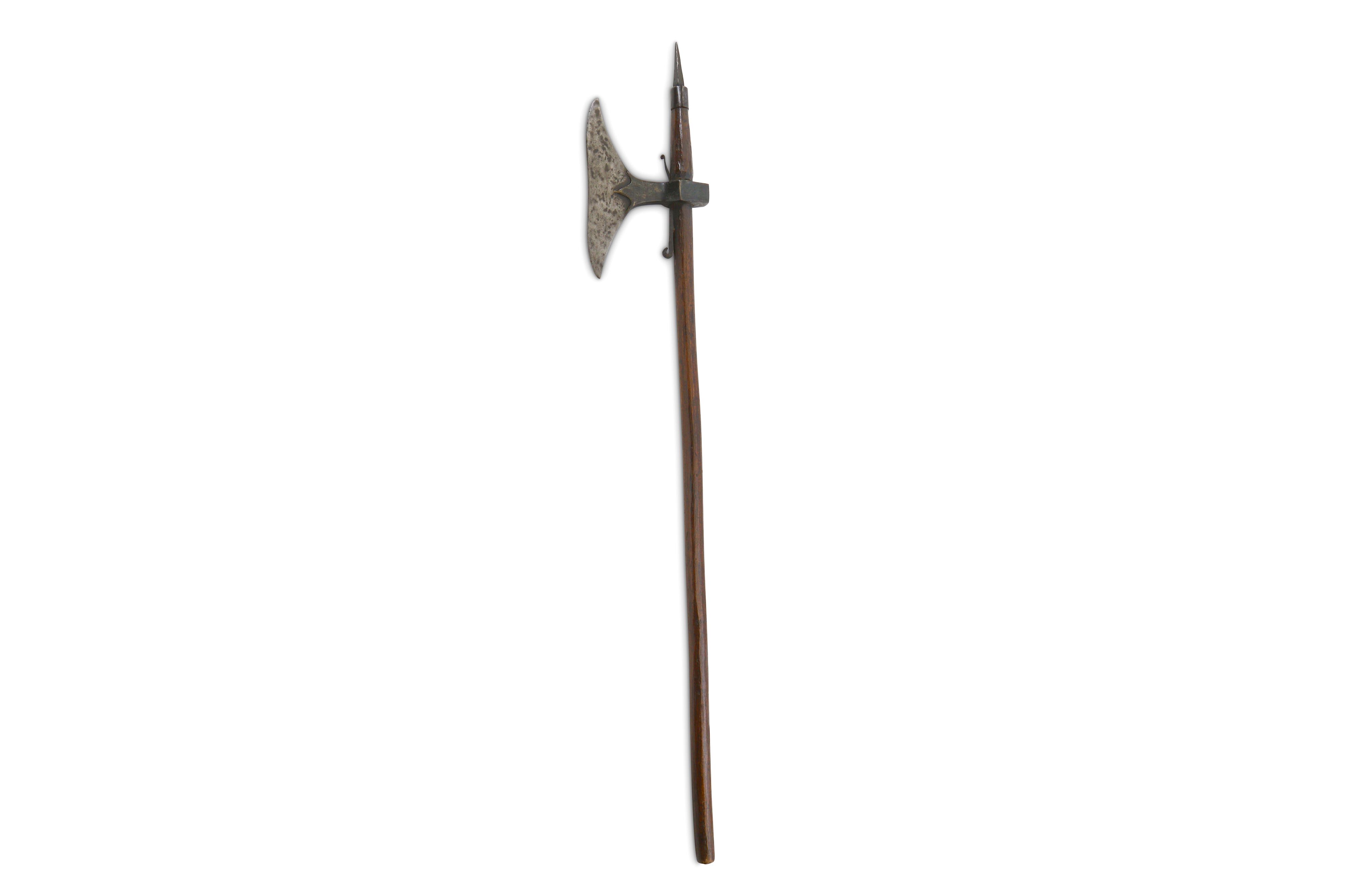 Lot 37 - A 19th century Indian bullova fighting axe.