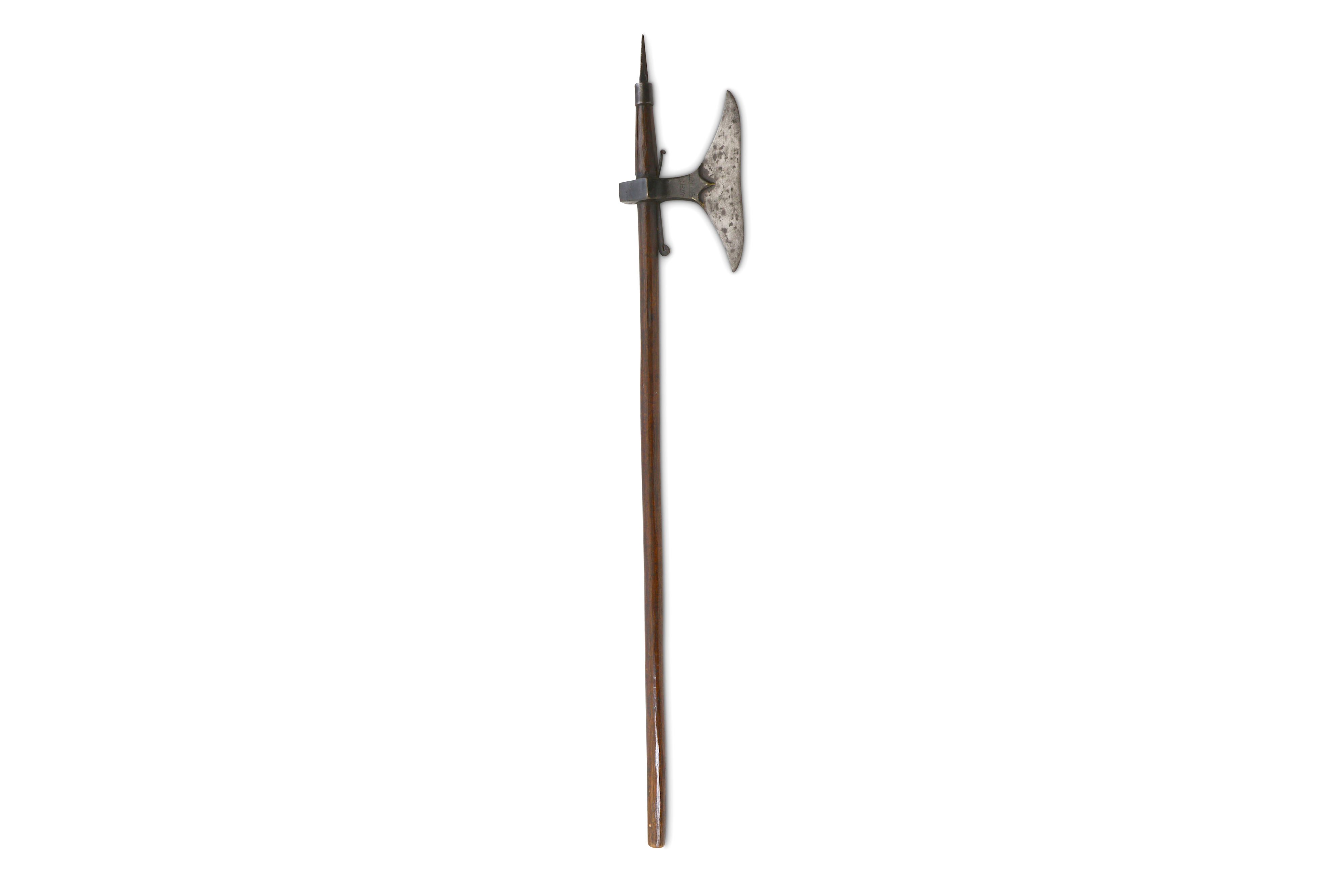 Lot 37 - A 19th century Indian bullova fighting axe.