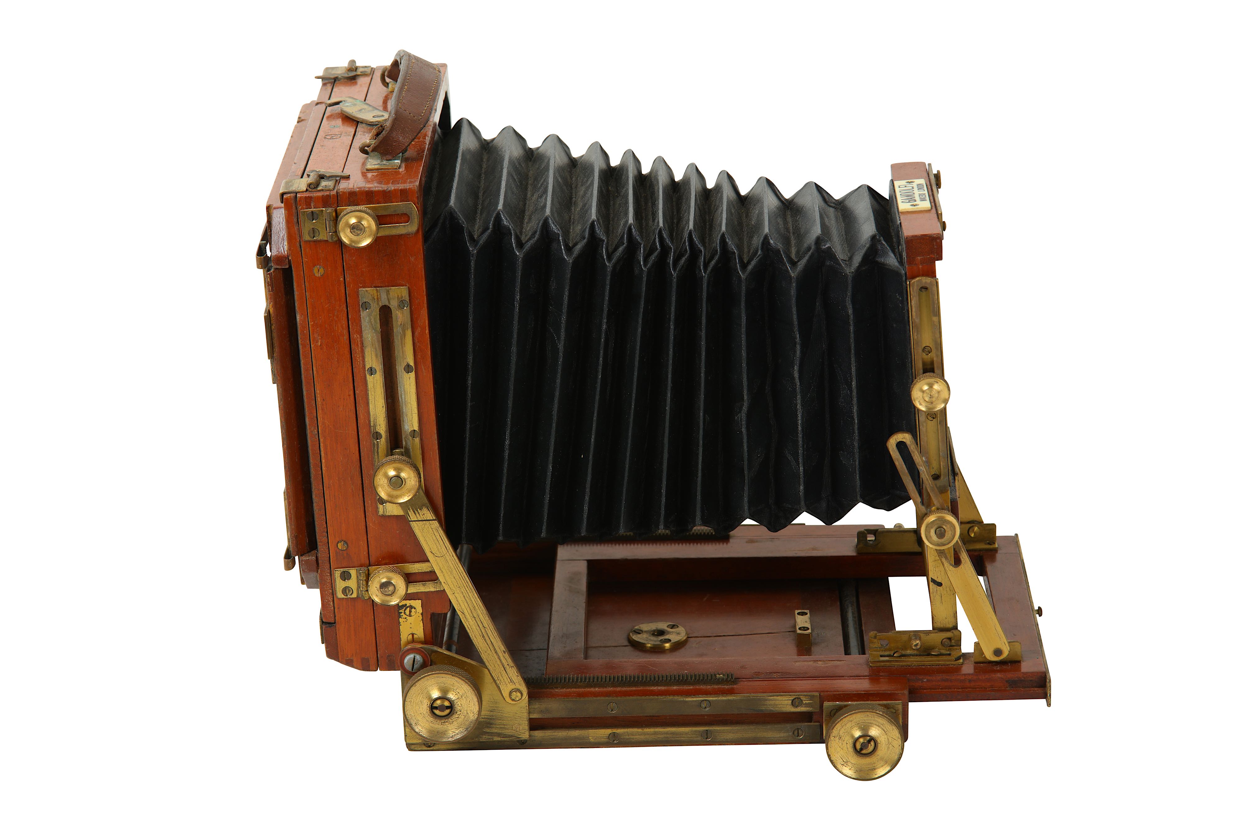 Lot 127 - A Gandolfi 5x4 Mahogany Field Camera Date: c.