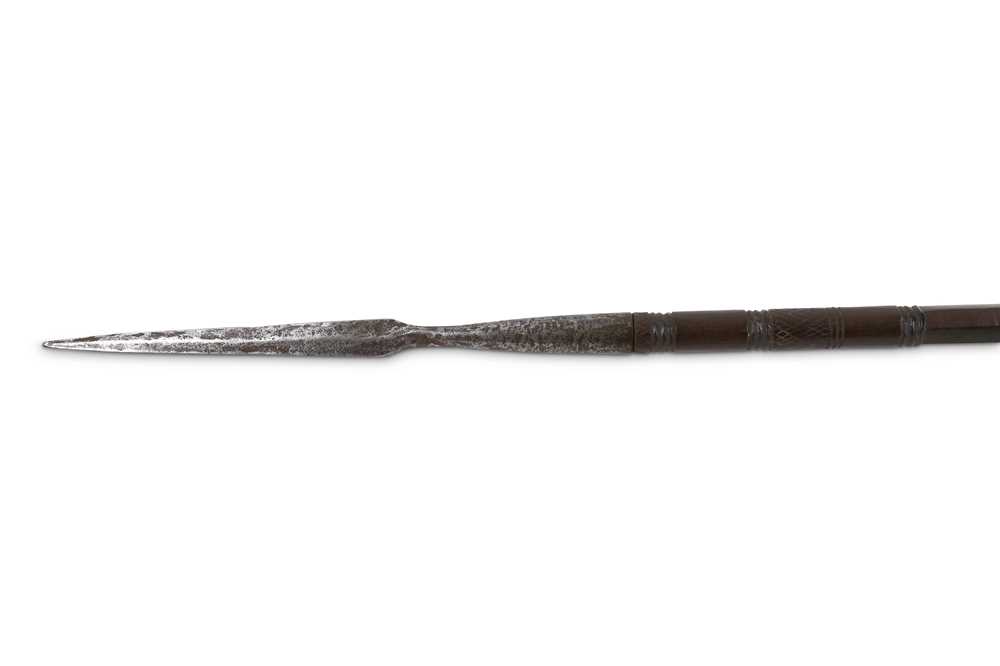 Lot 51 - An African ceremonial double-ended spear,