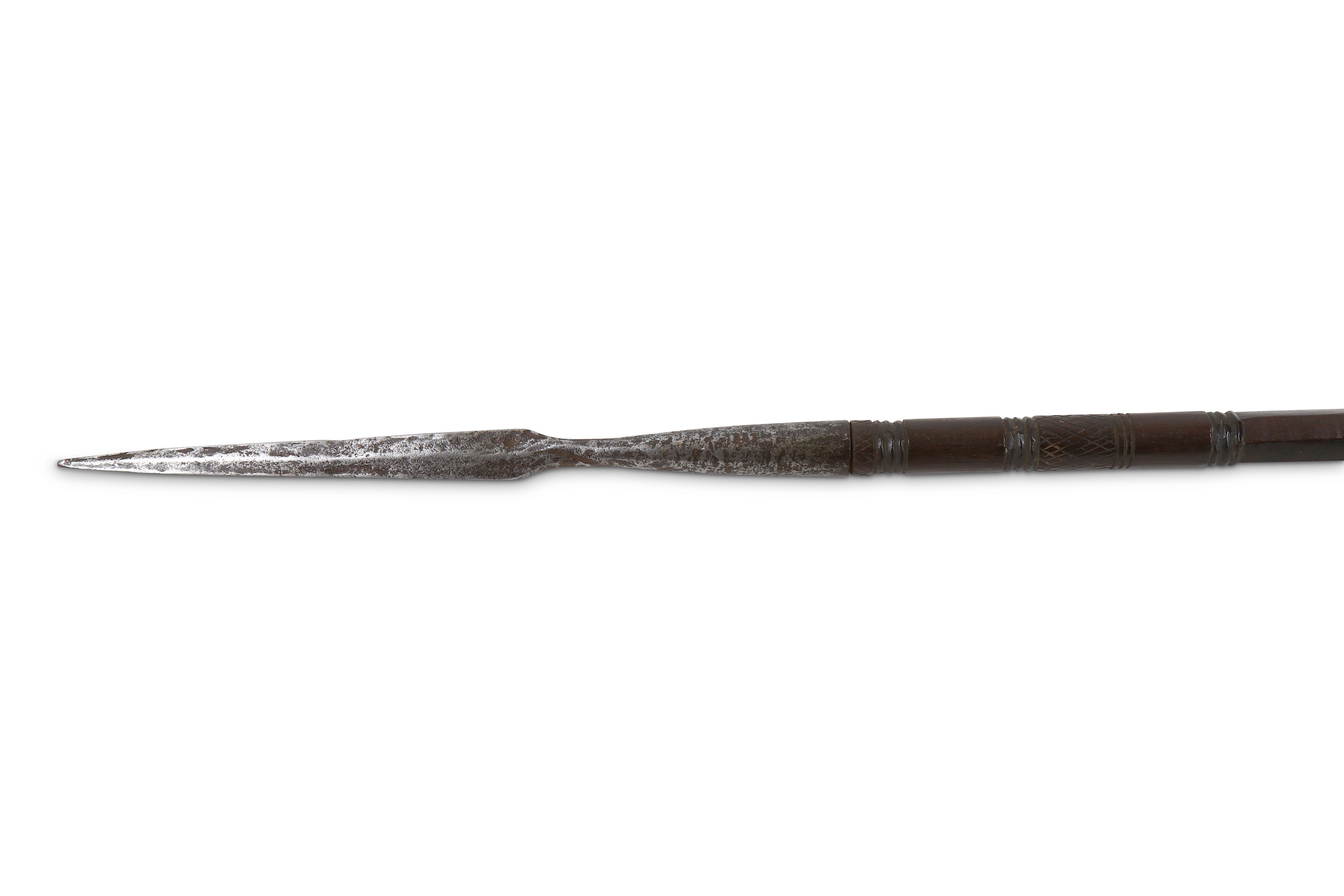 Lot 51 - An African ceremonial double-ended spear,