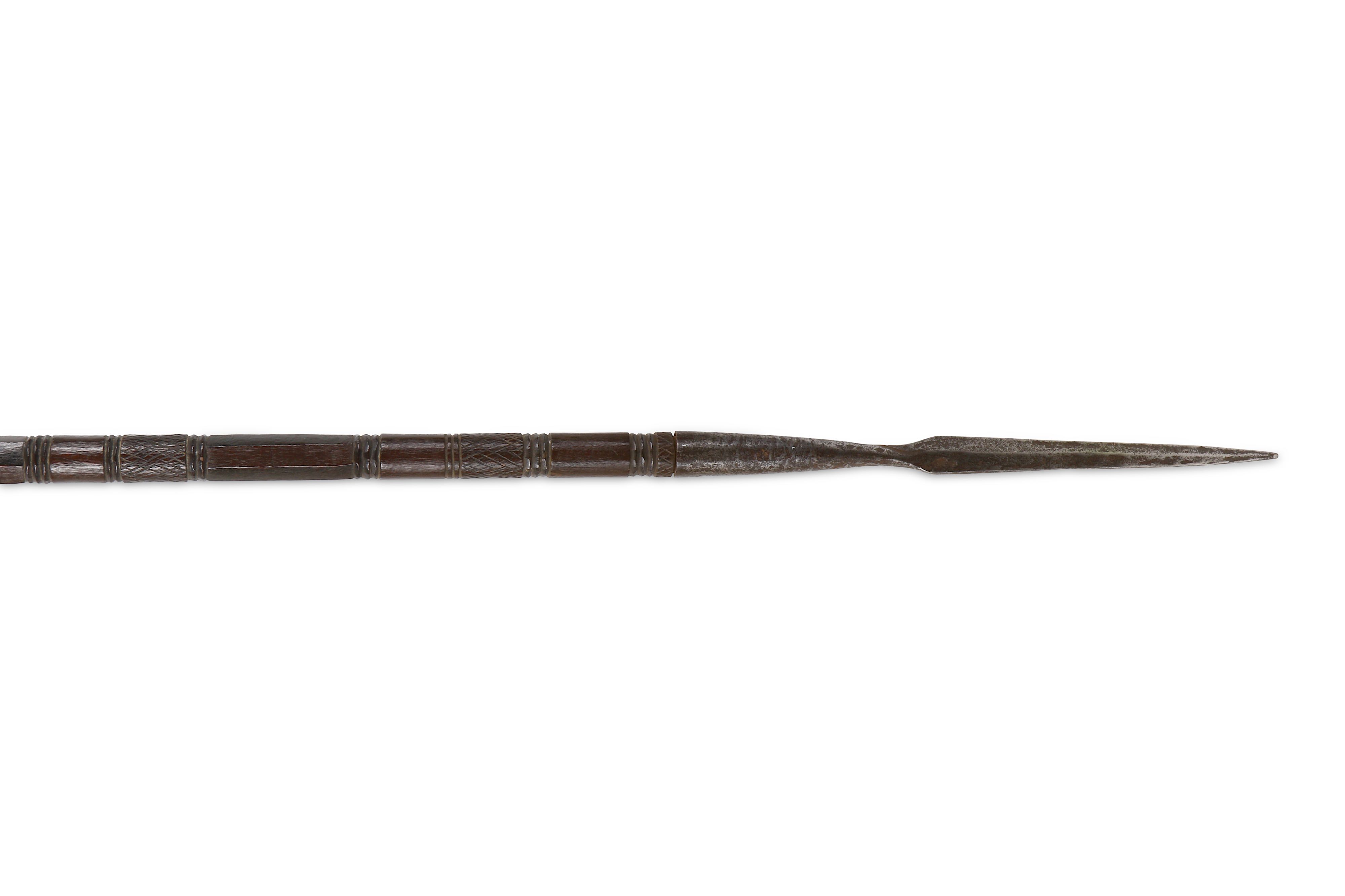 Lot 51 - An African ceremonial double-ended spear,