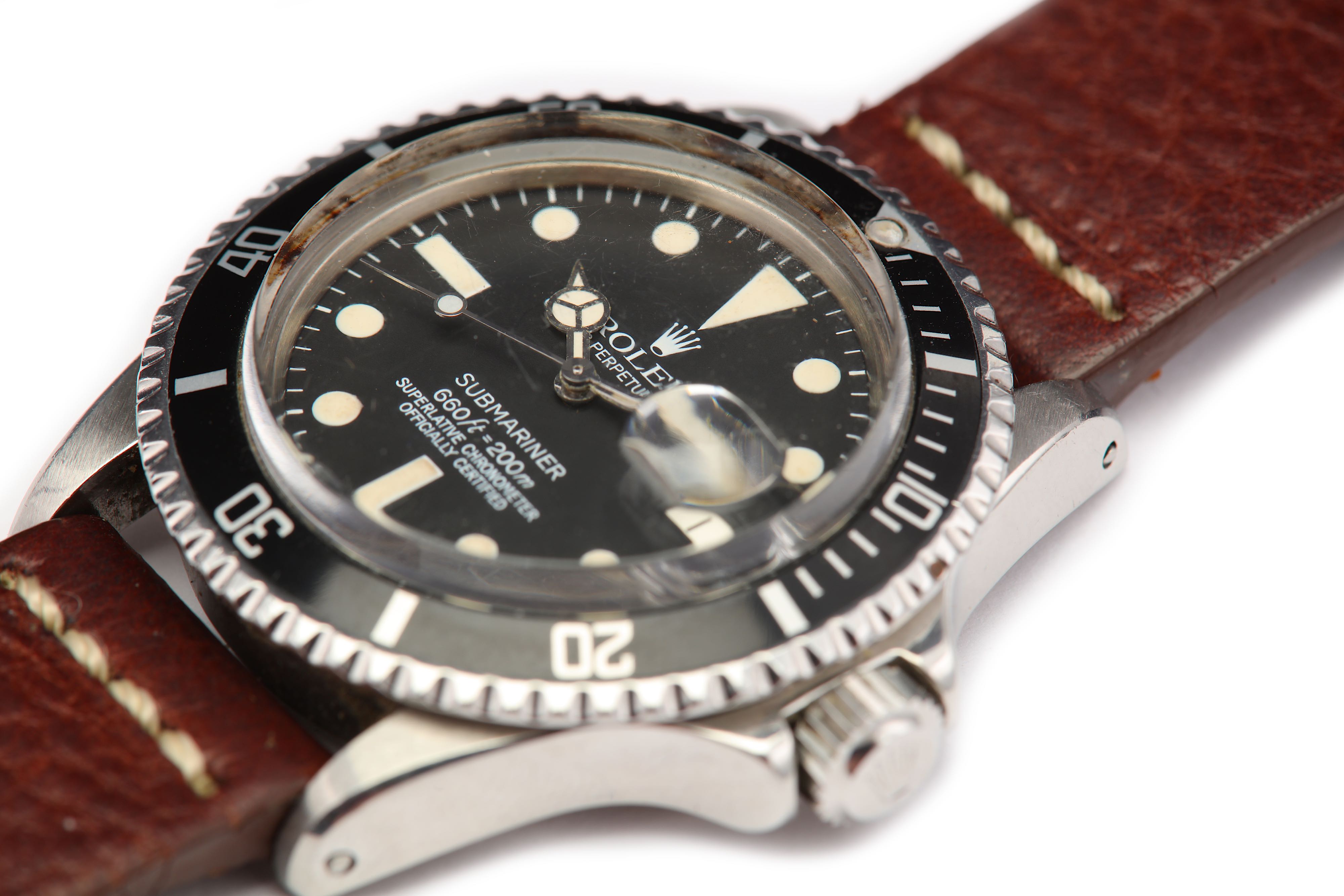 Lot 26 - ROLEX. A MENS RARE STAINLESS STEEL AUTOMATIC